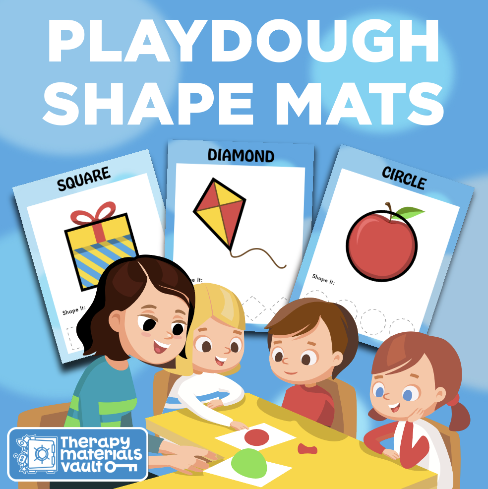 Playdough Shape Mats | Chicago ABA Therapy