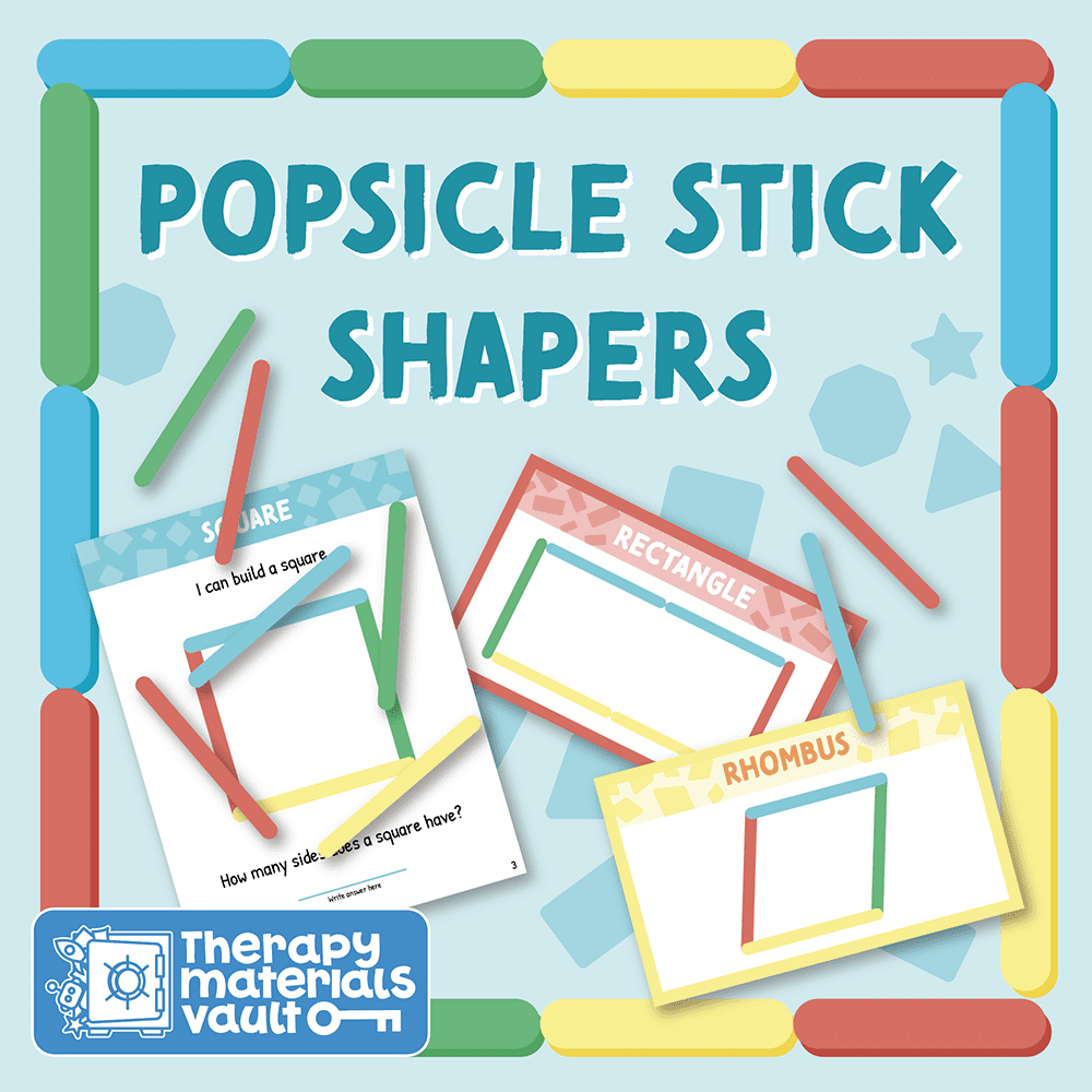 Popsicle Stick Shapes | Chicago ABA Therapy